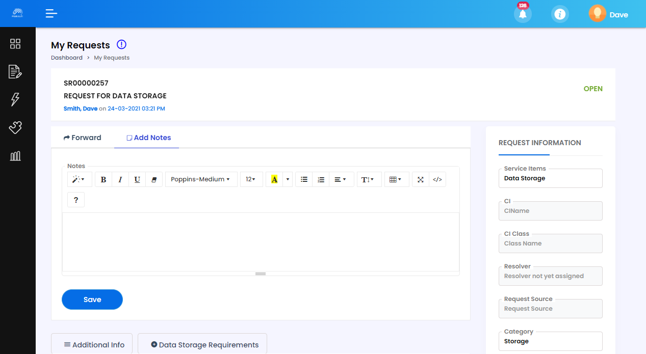 Raise Service Request